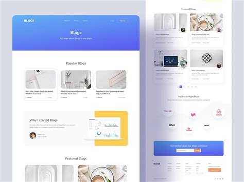 blog ui designs themes templates and downloadable graphic elements on