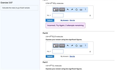 Solved Calculate The Mass In G Of Each Sample Times Chegg Com
