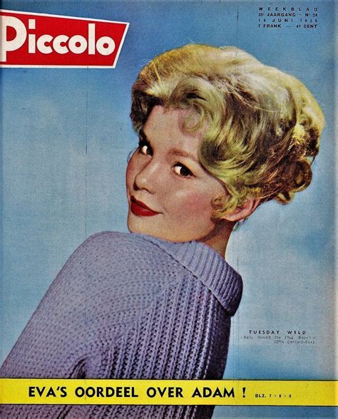 Piccolo June 1959 Tuesday Weld In Rally Round The Flag Tuesday Weld Weld Cover Photos