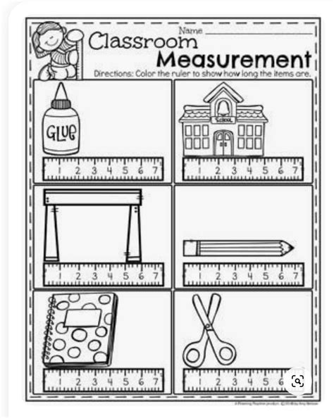 Kindergarten Measurement Worksheets Educational Printable Activities