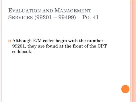 Chapter 2 Evaluation And Management Coding Ppt Download