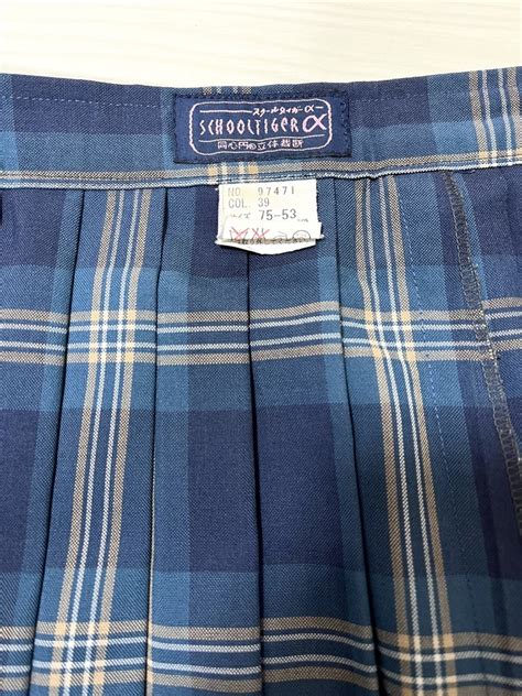 制服市場 神奈川県 横浜清陵高校 夏チェックスカート 大きめ