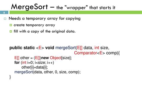Faster Sort Using Recursion Merge Sort Ppt Download