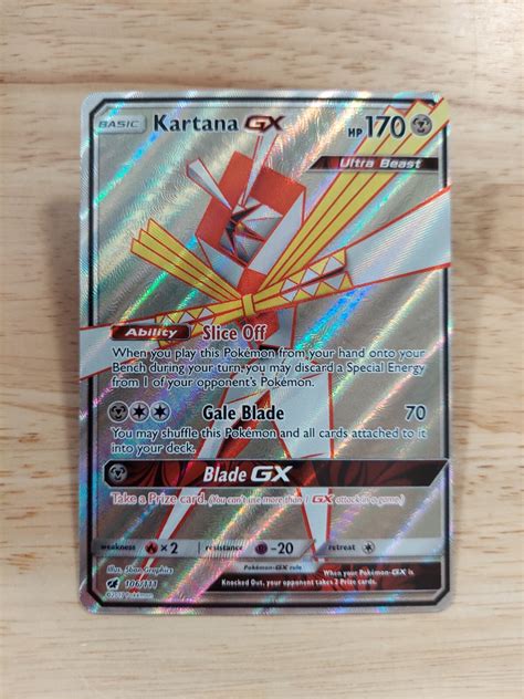Kartana Gx 106 111 Crimson Invasion Nm Full Art Ultra Rare Pokemon Card