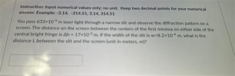 Solved Instruction Input Numerical Values Only No Unit
