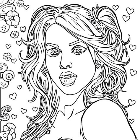 Best Britney Spears Coloring Pages Free Printable Pdf