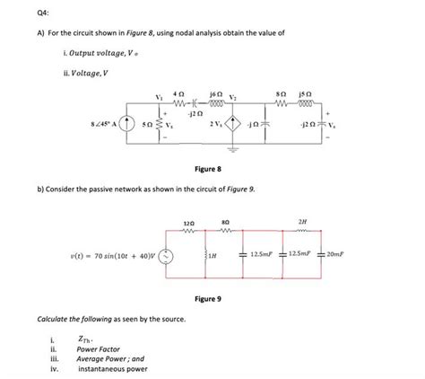 Solved Q A For The Circuit Shown In Figure Using Nodal Chegg