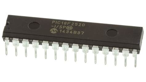 pic18f2520 i sp microchip 8bit pic pic18f microcontroller 40mhz 32 kb 256 b flash 28 pin