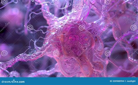 Myosin Molecule Structure Illustration On Dark Background 84361495