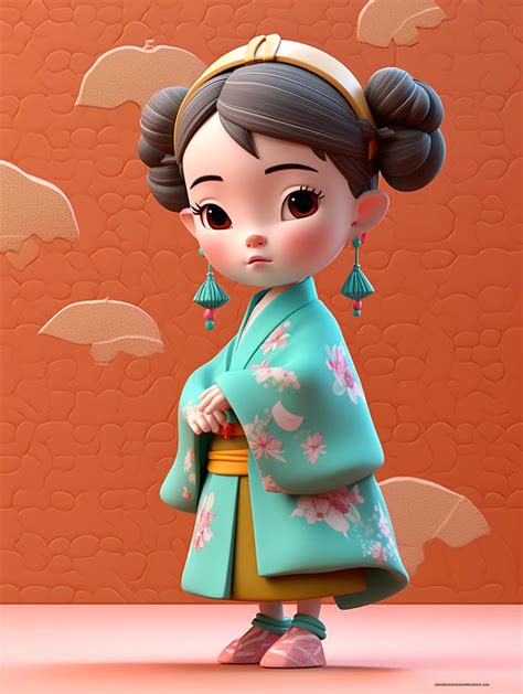 汉服小女孩•3d 最新更新 图库 素材集市