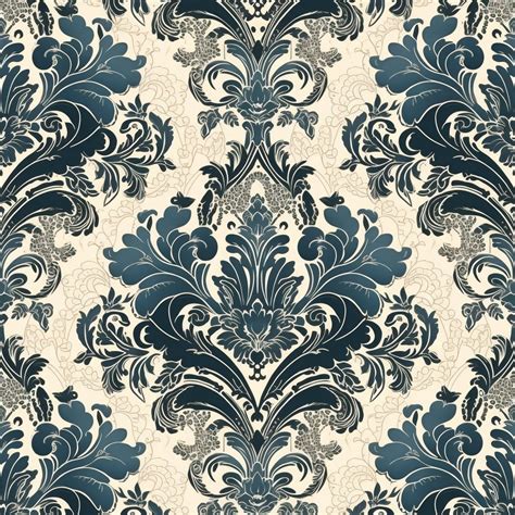 Damask Digital Pattern Instant Download Etsy