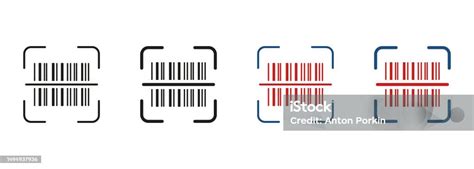 바코드 라인과 실루엣 아이콘 세트를 스캔합니다 제품 정보 식별 바코드 태그 스캐너 픽토그램 디지털 스캐닝 기술 기호 모음입니다 격리된 벡터 그림 Qr코드에 대한 스톡 벡터