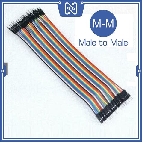 Jual Kabel Jumper Male To Male For Arduino 20 Cm Rainbow Cable Shopee Indonesia