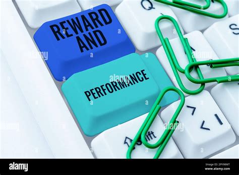 Writing Displaying Text Reward And Performance Business Approach Given In Recognition Of