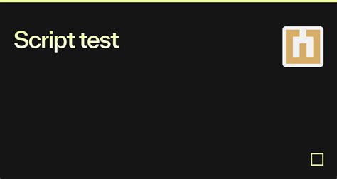 Script Test Codesandbox