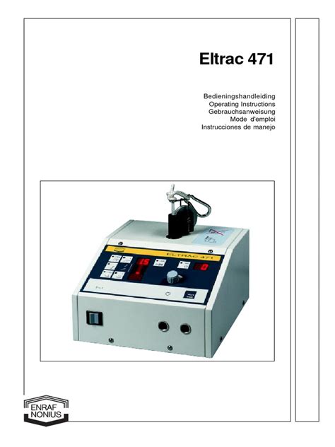 Enraf Nonius Eltrac 471 User Manual Pdf