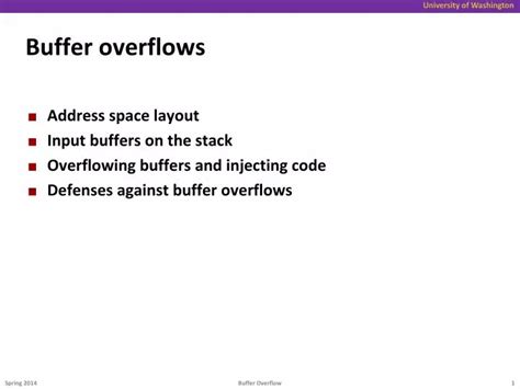 Ppt Buffer Overflows Powerpoint Presentation Free Download Id5772474