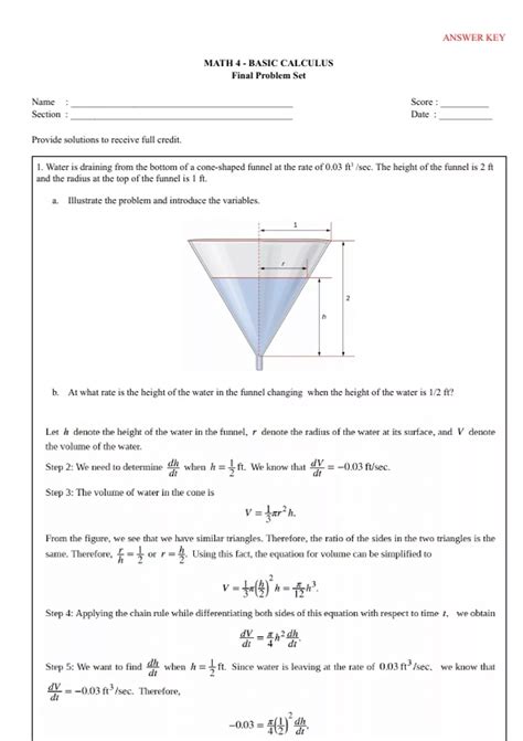 Summary Basic Calculus Problem Solving With Answer Key And Explanation Calculus Stuvia Us