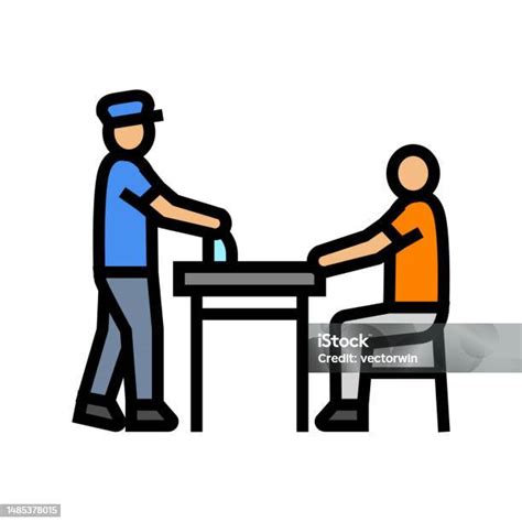 경찰 심문 범죄 컬러 아이콘 벡터 일러스트레이션 노랑에 대한 스톡 벡터 아트 및 기타 이미지 노랑 데이터 마피아 Istock