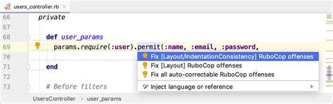 Rubocop Rubymine