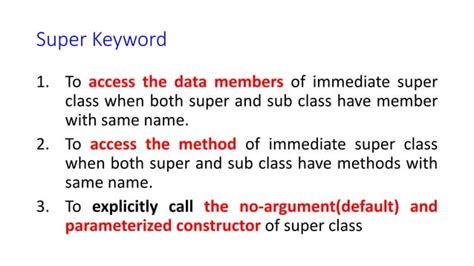 Java Inheritance Sub Class Constructors Method Overriding Ppt