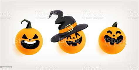 귀여운 만화 스타일의 벡터 호박은 흰색 배경에 고립 설정 11월에 대한 스톡 벡터 아트 및 기타 이미지 11월 3차원 형태 계절 Istock