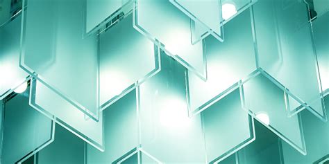 거울 매달려 트림 및 반사 추상적인 유리 배경입니다 텍스처 추상 흰색 기하학적 육각형 배경입니다 그런 지 표면 3d 렌더링 0