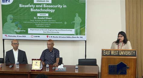 Department Of Geb Hosts A Seminar On Biosafety And Biosecurity In