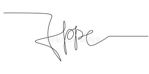 Continuous Line Drawing Word Stock Illustrations 2407 Continuous