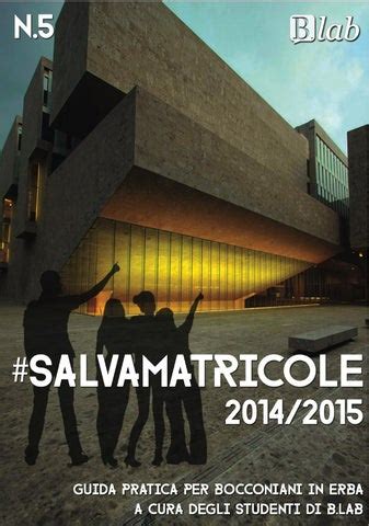 Salvamatricole 2014 2015 By B Lab Bocconi Issuu