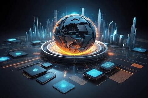 Premium Photo Digital Disruption Transformation Digitalization Innovation Technology 3d