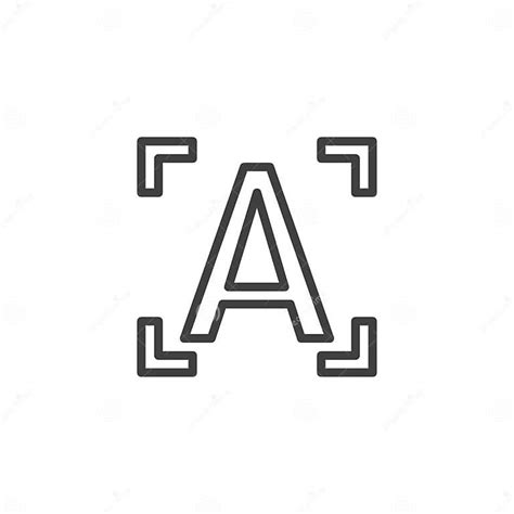 Camera Auto Mode Line Icon Stock Vector Illustration Of Simple 259150718