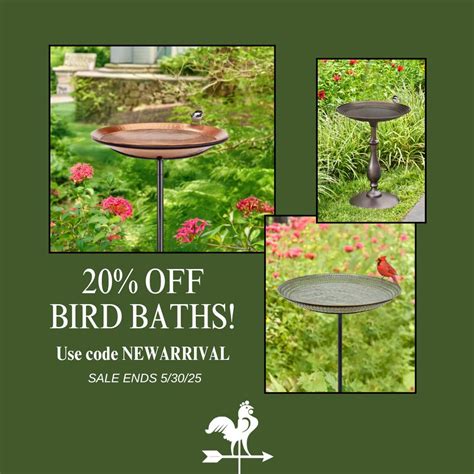 Good Our Brand New Bird Bath Collection Is Here And For A Limited