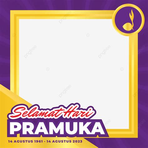 Twibbon Happy Scout Day Vector Design Free Scouting Day Indonesian Scouts Twibbon Happy Scout