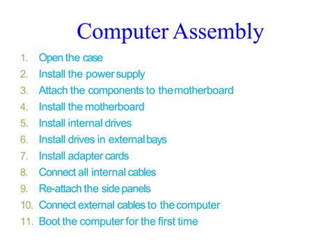 Assembly And Disassembly Pptx Computing Technology And Computing
