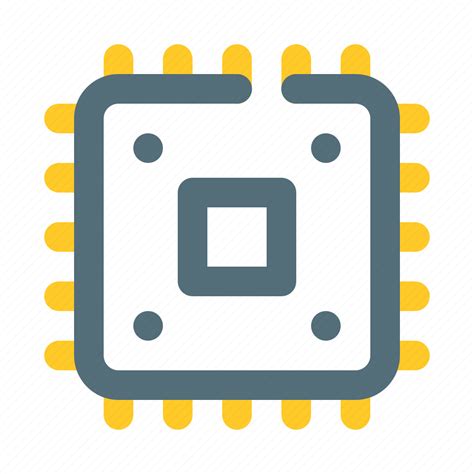 Component Cpu Electro Processor Icon Download On Iconfinder