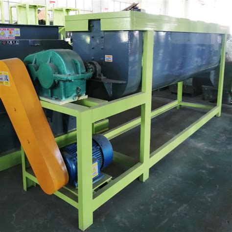 350l Npk Fertilizer Single Shaft Mixer Mushroom Compost Machine