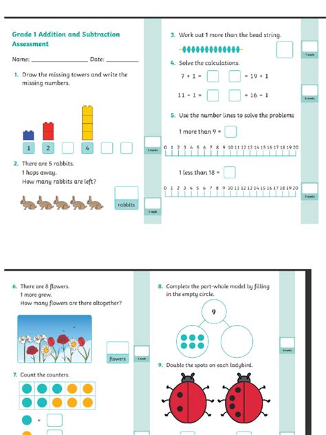 Grade 1 Addition Assessment Pdf