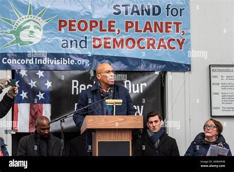 Deval Patrick Former Massachusetts Governor Speaking To A Large Group