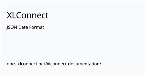 Json Data Format Xlconnect