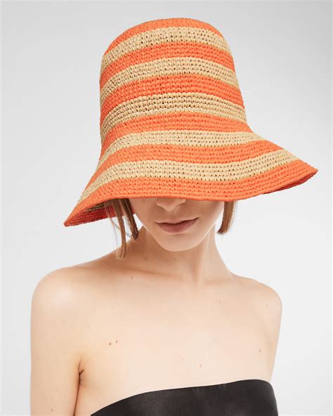 Naturalorange Crochet Bucket Hat Prada Naturalorange Crochet Bucket Hat Prada
