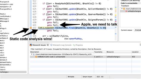 Klocwork Our Source Code Analyzer Caught Apples Gotofail Bug Cnet