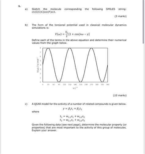 Question 1 Continued 8 Marks D The Tip3p Water