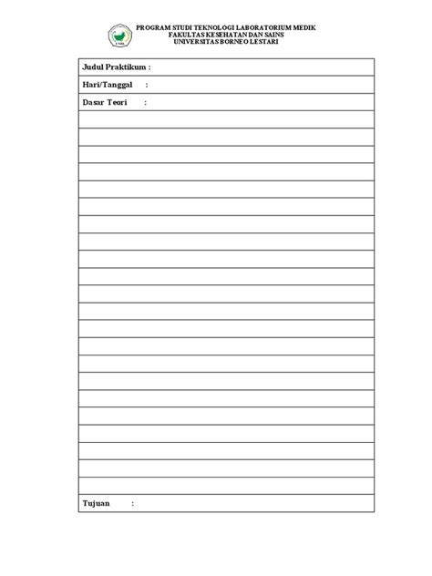 Format Praktikum Yang Bujur Pdf