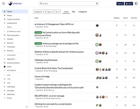 Umbraco Community Forum Discover Discourse Discover