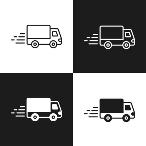 560 Delivery Truck Silhouette Stock Illustrations Royalty Free Vector
