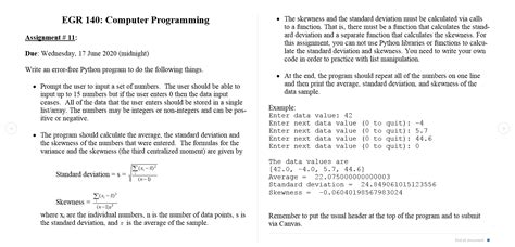 solved egr 140 computer programming assignment 11 the