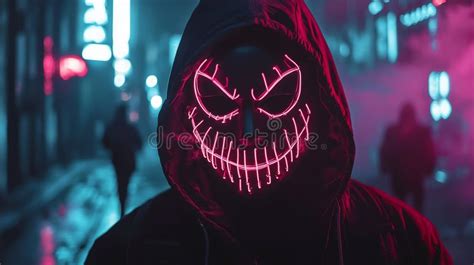 Anonymous Hacker Screen Filled With Overlapping Digital Noise Masked Commands And Neon