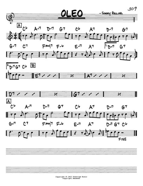 Oleo By John Coltrane Piano B Flat Instrument Digital Sheet Music