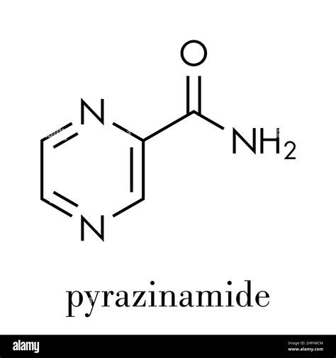 Pyrazinamide Tuberculosis Drug Molecule Skeletal Formula Stock Vector Image And Art Alamy